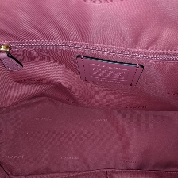 Coach | Bags | Authentic Coach Leather Bag With Care Instructions ...